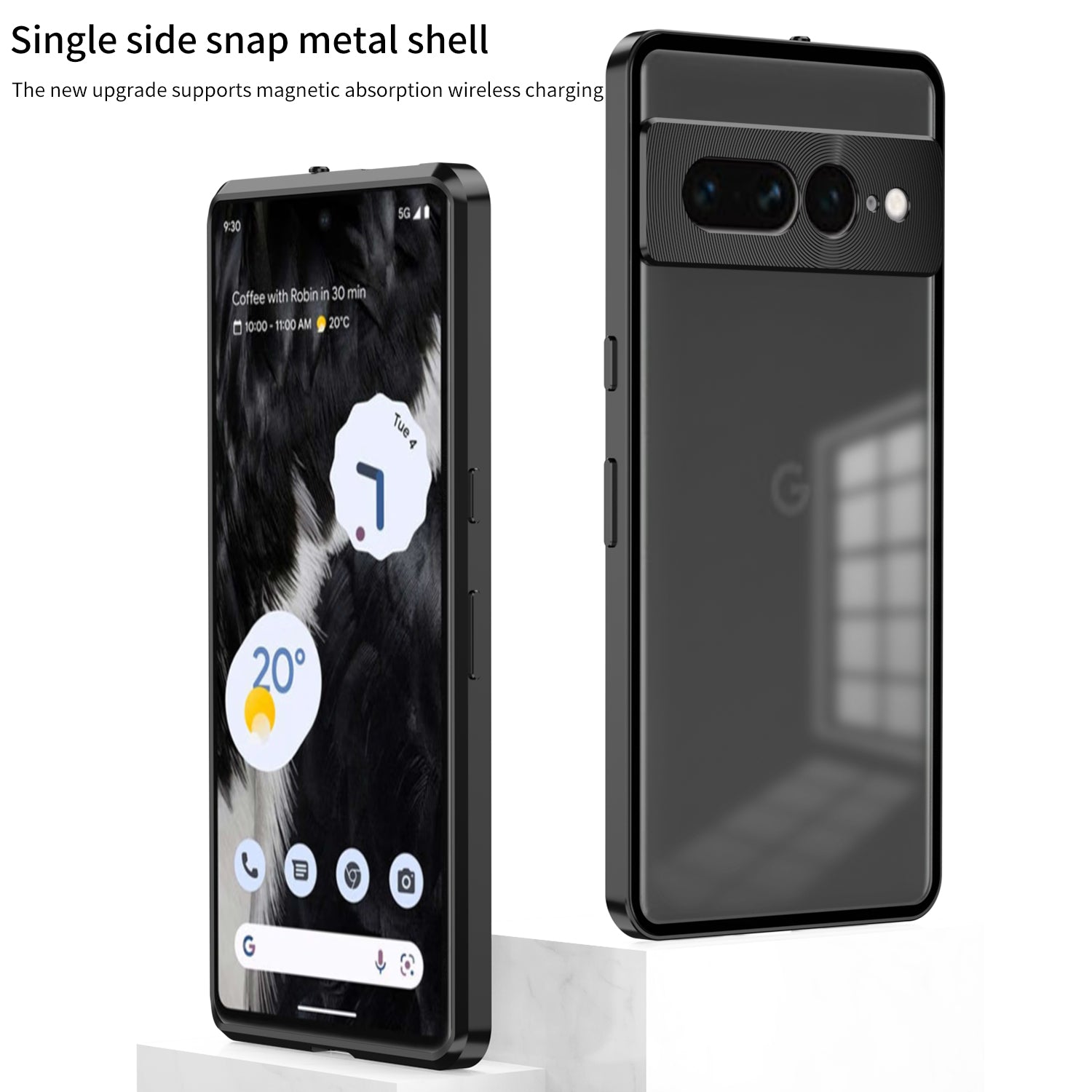 Magnetic Aluminum Case with Camera Protection For Google Pixel Series ...