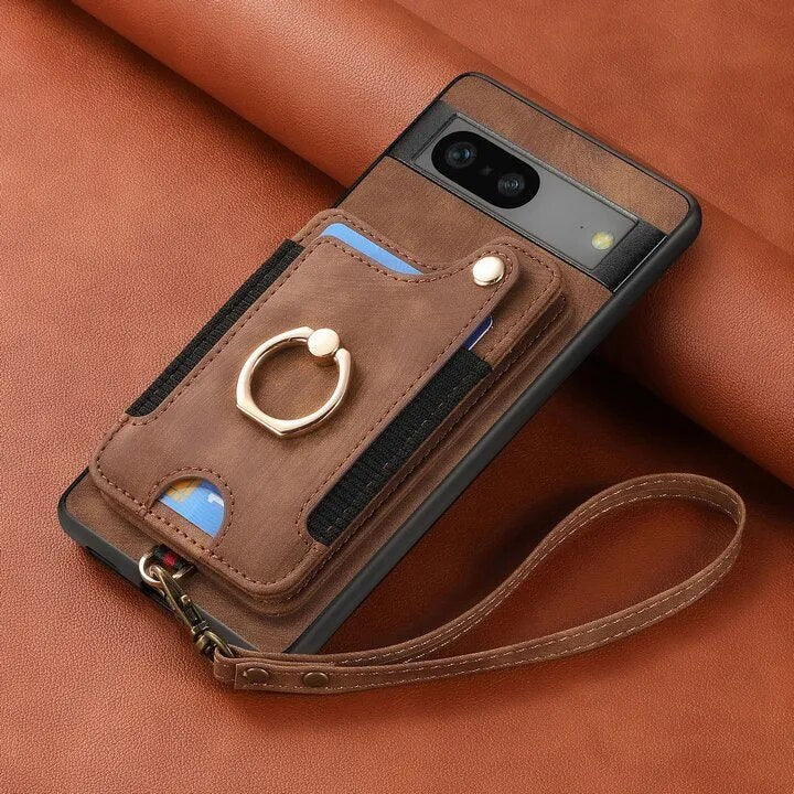 Pixel 8 Case | Luxury Leather Wallet Pixel 8 Pro Phone Cover – The ...