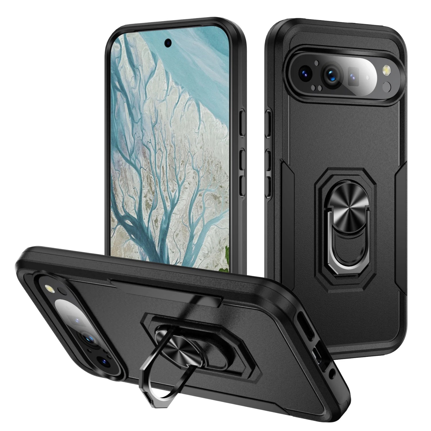 Full Protection Case with Stand for Google Pixel 9 Series – The Pixel Store