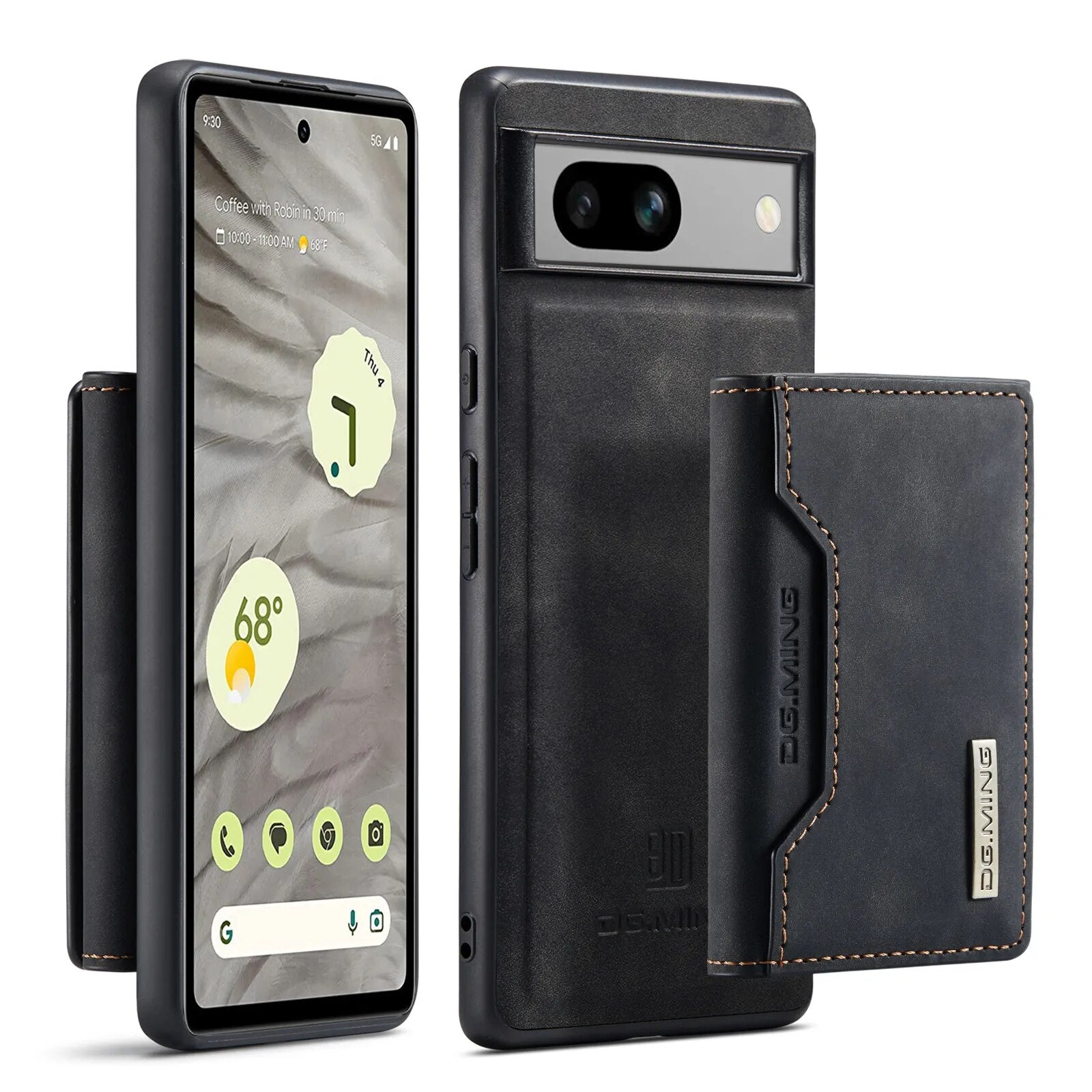 Pixel 8 Case | Detachable Magnetic Wallet Cards Solt Leather Cover ...