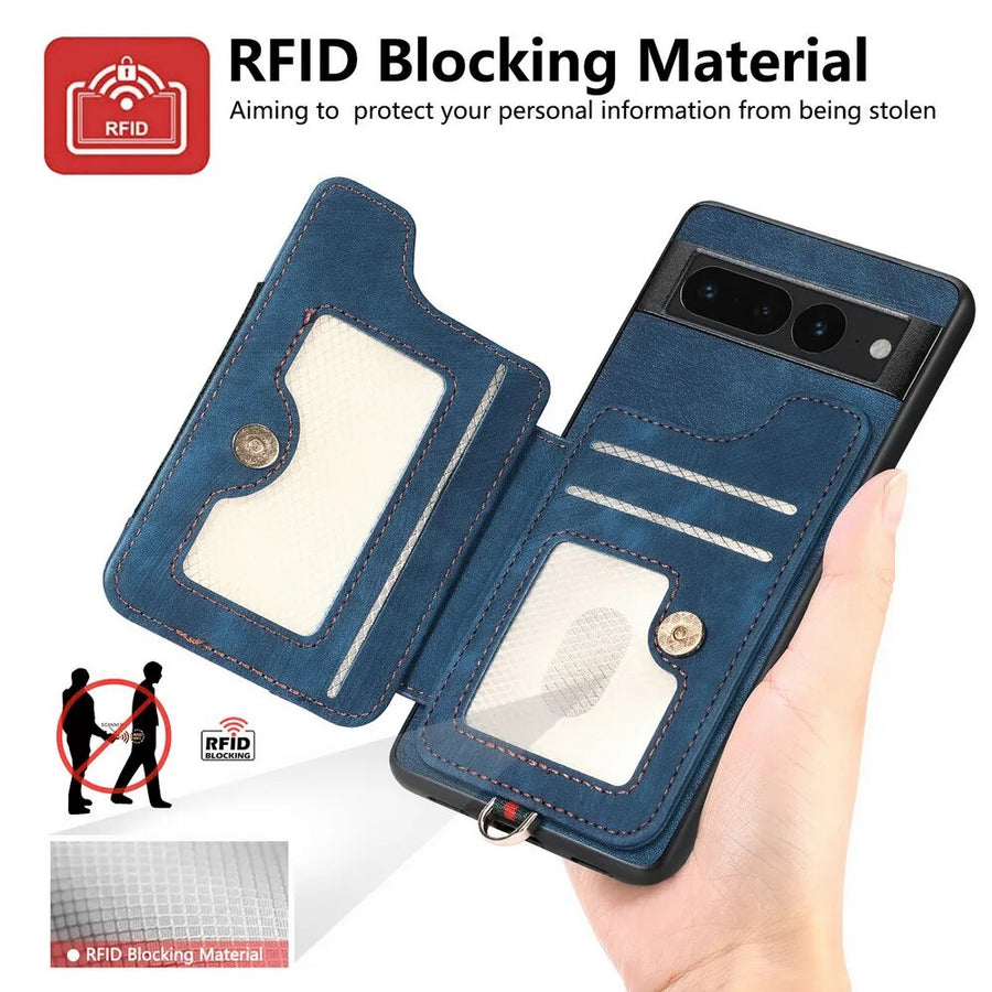 Pixel 8 Case | Luxury Leather Wallet Pixel 8 Pro Phone Cover – The ...