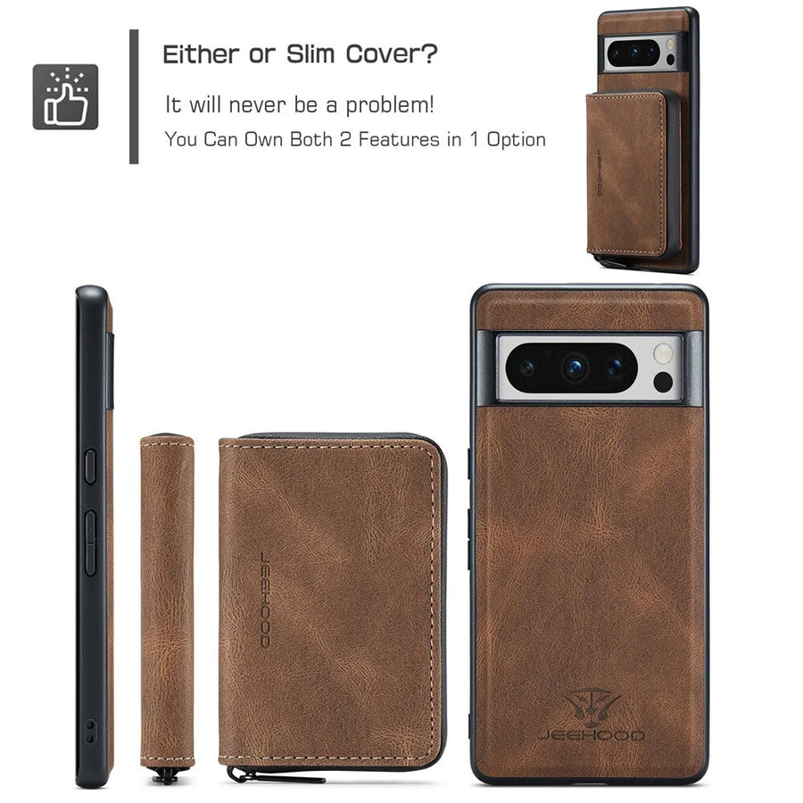 Magnetic Leather Wallet Case For Google Pixel 8 Series – The Pixel Store