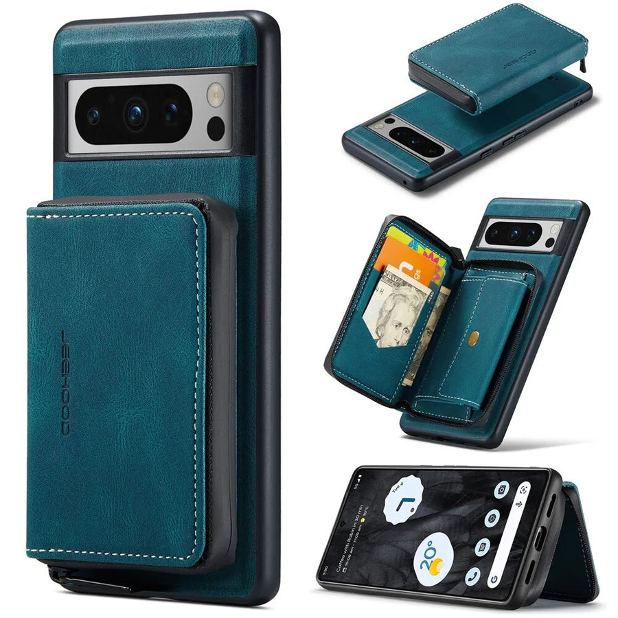 Magnetic Leather Wallet Case For Google Pixel 8 Series – The Pixel Store