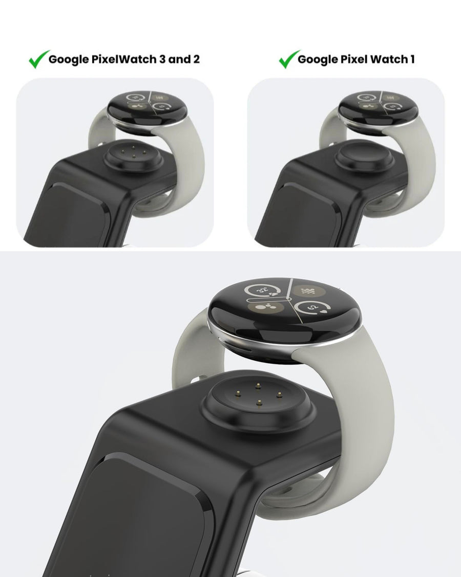 3 in 1 Google Pixel Charging Station | Pixel Watch 1 and 2 Charger ...